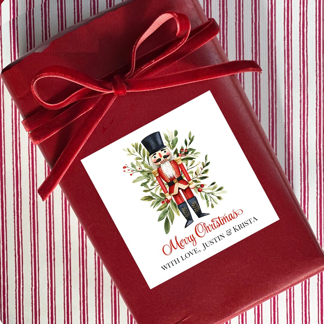PRINTED Personalized Nutcracker Christmas Gift Stickers Labels Sticker ...