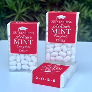 Personalized Graduation Party Favors Any Color Graduation Class of 2026 ...