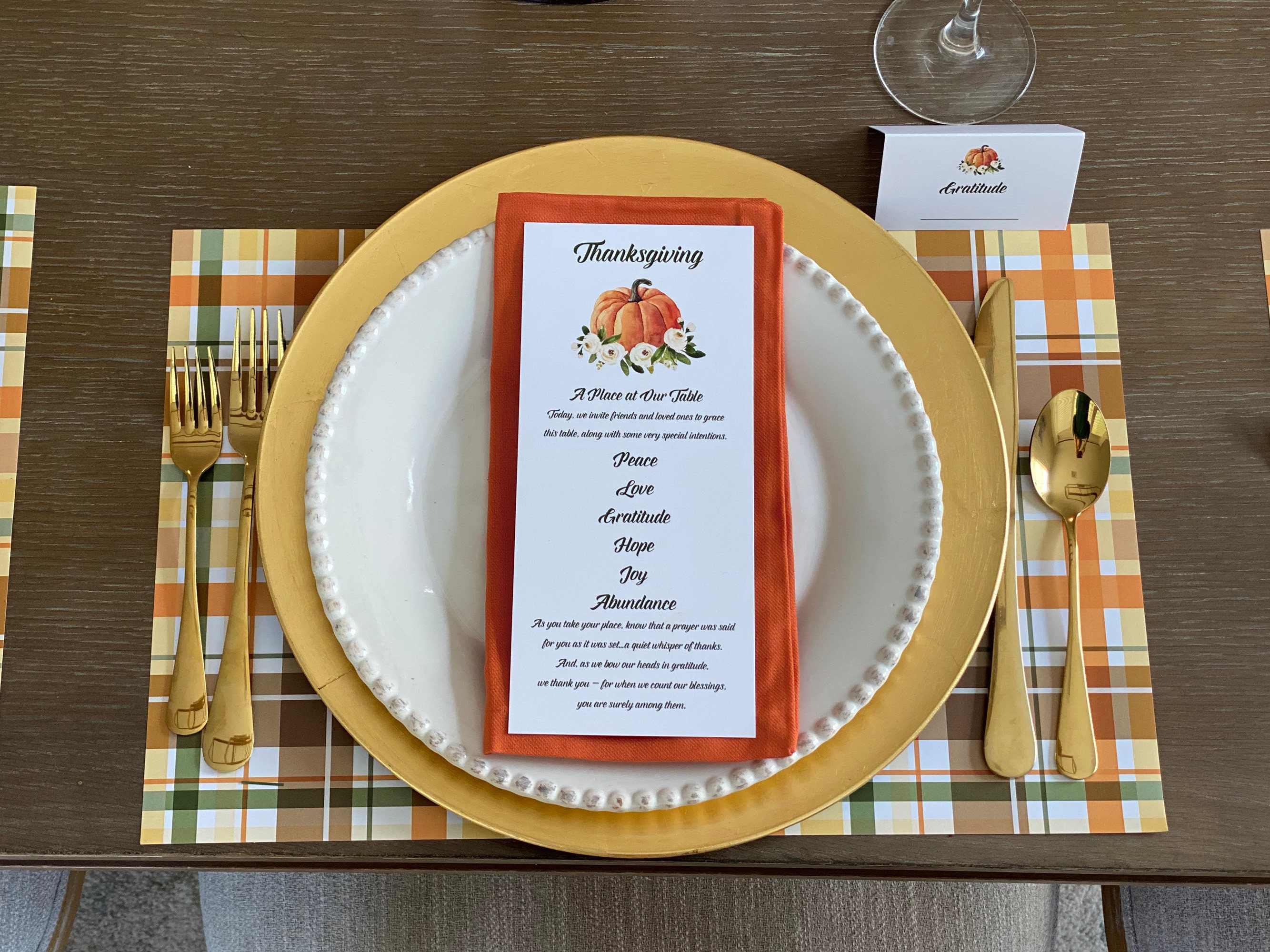 Fall Thanksgiving Thankful Grateful for You Tags 50 From That Party ...