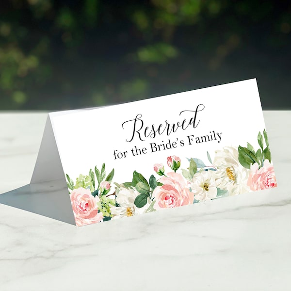 Reserved Table Tent - Etsy