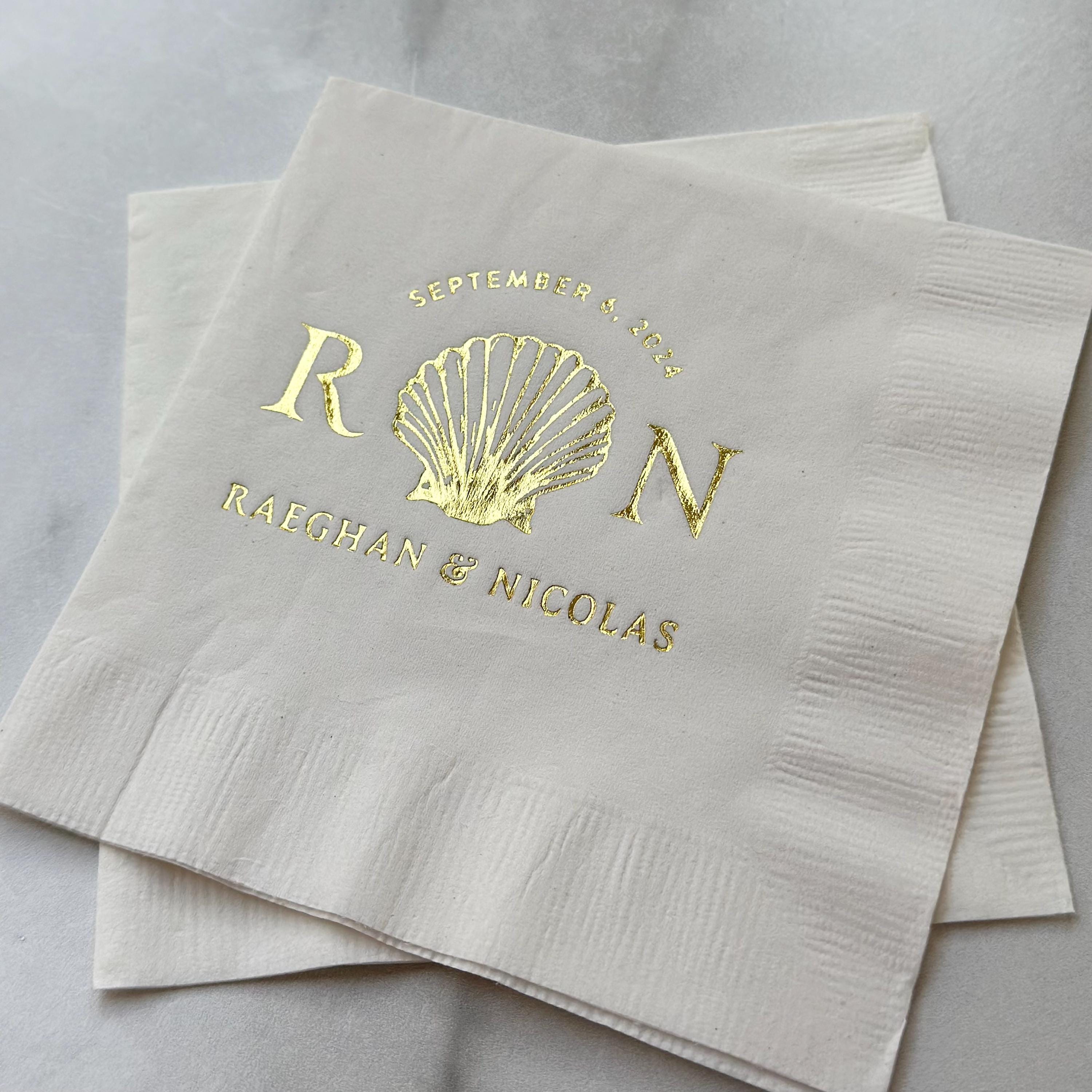Monogram Wedding Program Fans Assembled (MIN Order 25) Tropical Island ...