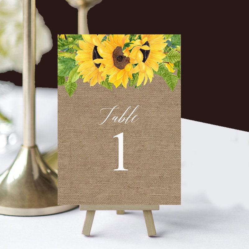 Burlap Table Numbers - Etsy