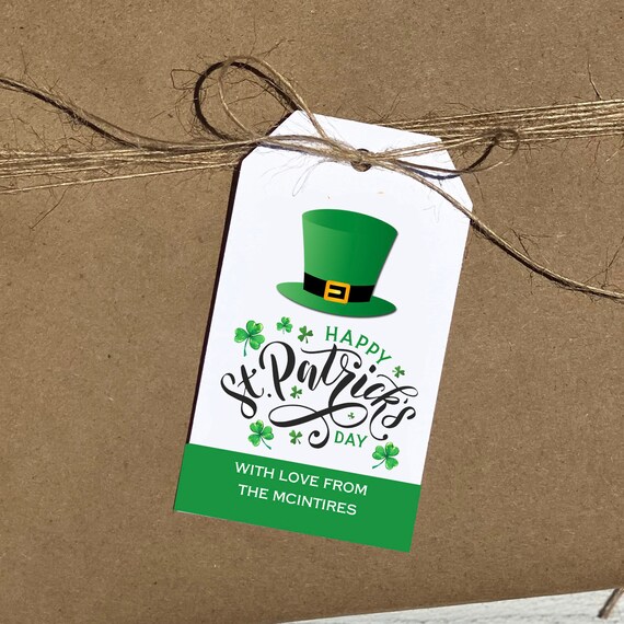 Personalized St. Patrick's Day Gift Tag Family Irish Kids Classroom ...