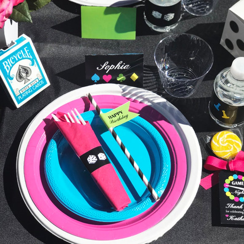 Game Night Centerpiece Topper Printable Instant Download - Etsy