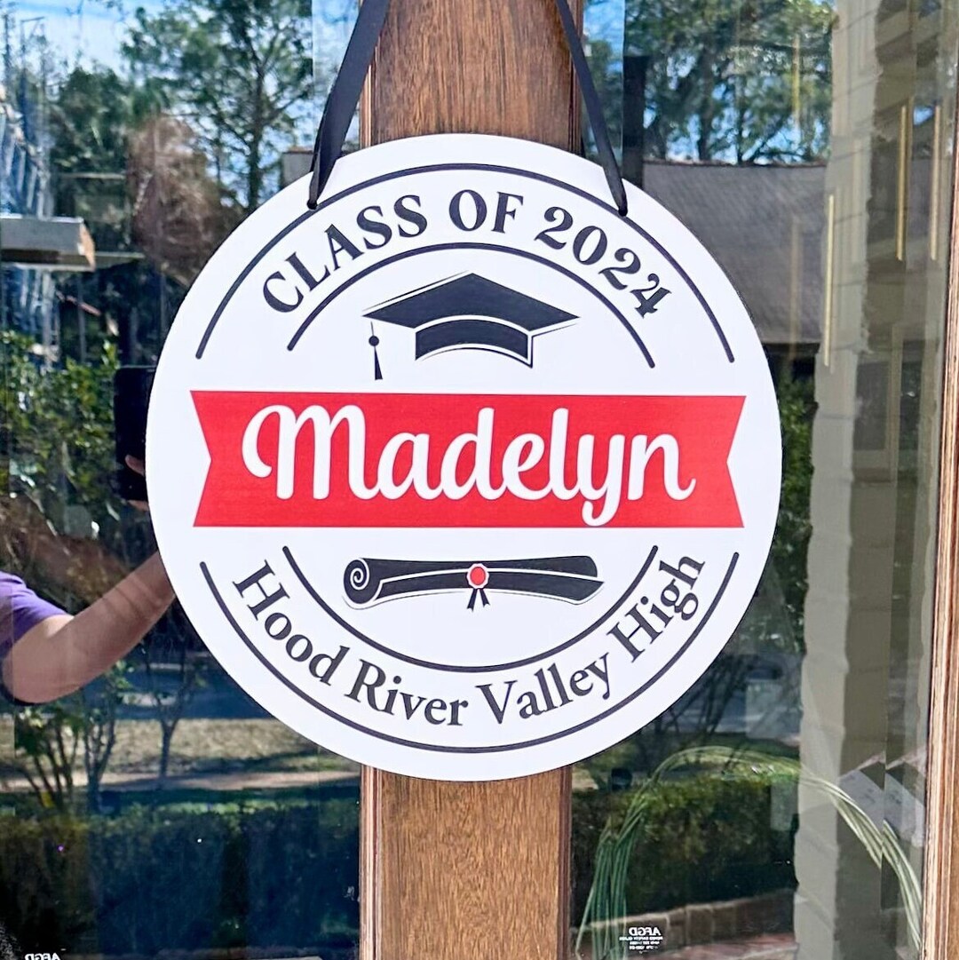 Personalized Graduation Door Sign Ready to Hang Class of 2024 ...