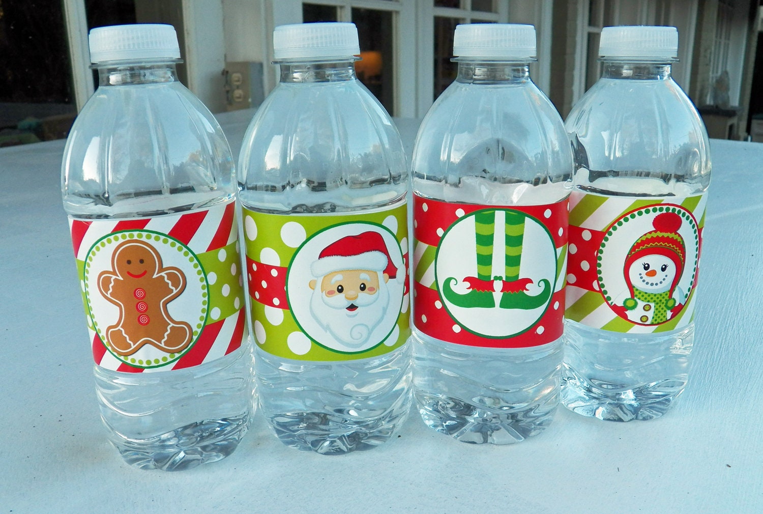 Christmas Water Bottle Wraps Printable Magic of Christmas | Etsy