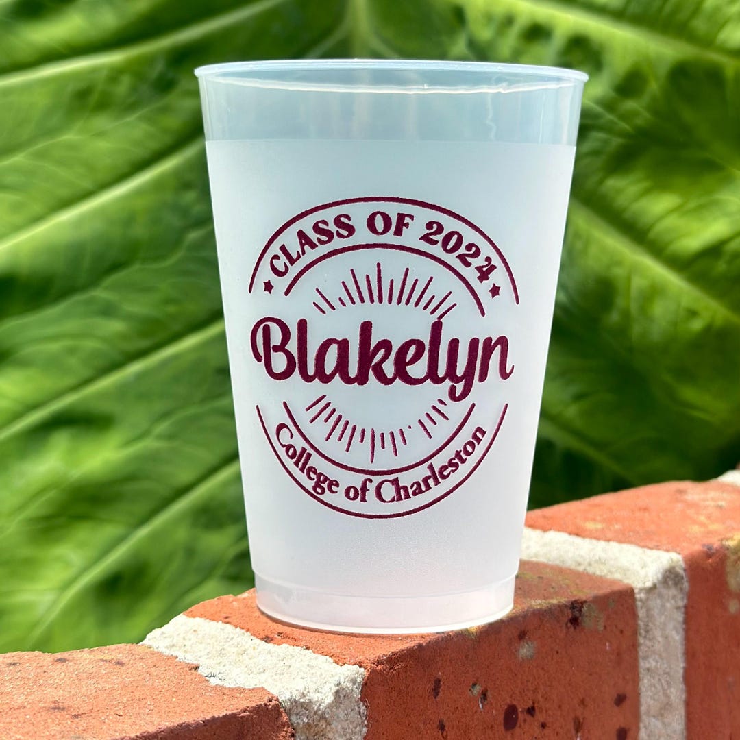 Personalized Graduation Frosted Cups 12oz Class of 2025 Graduation ...