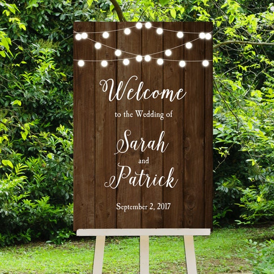 Rustic Wedding Program Fans Assembled Wood and Lights - Etsy