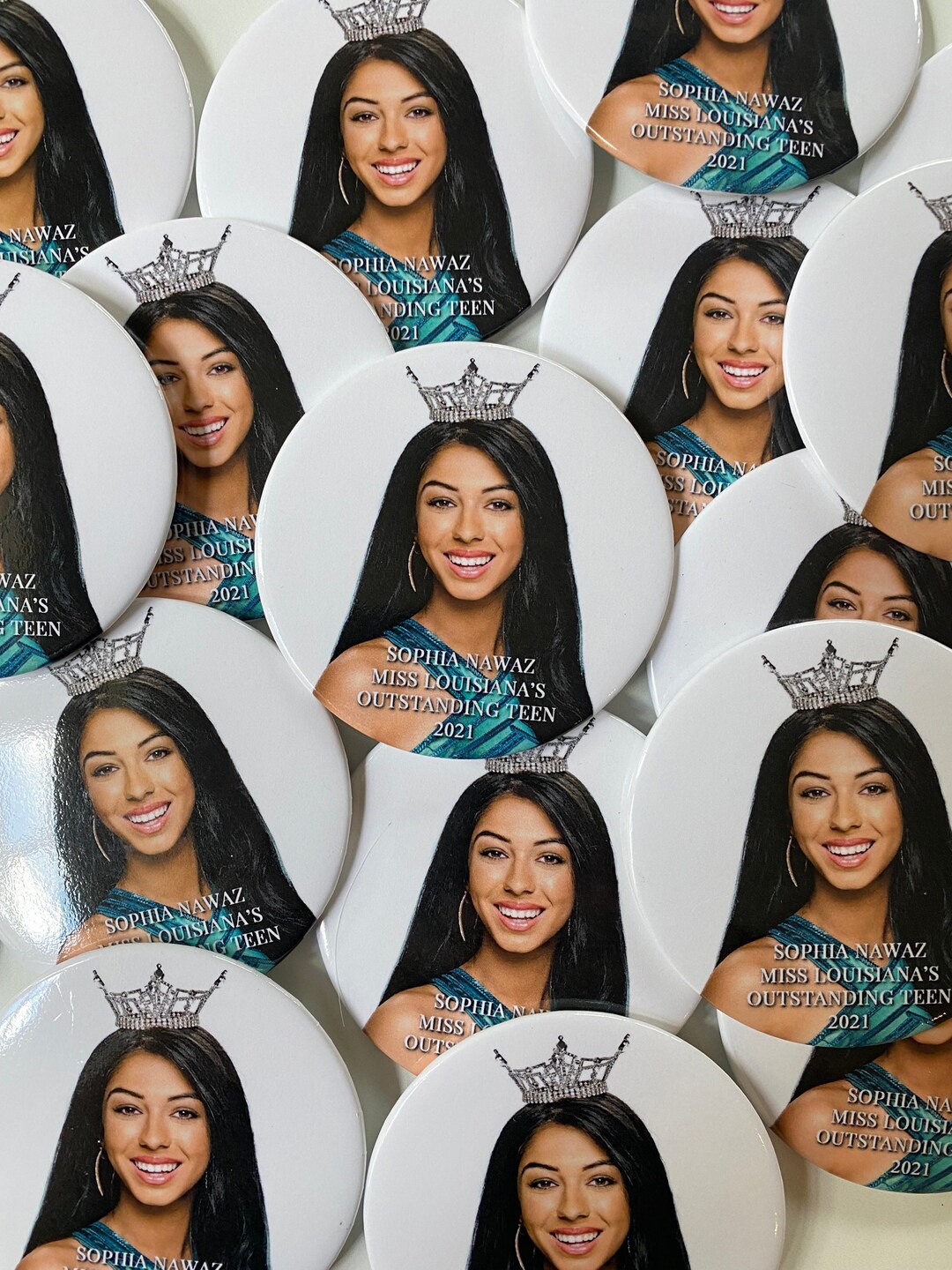 Personalized Photo Pins Buttons (set of 5) Custom Photo Button Beauty ...