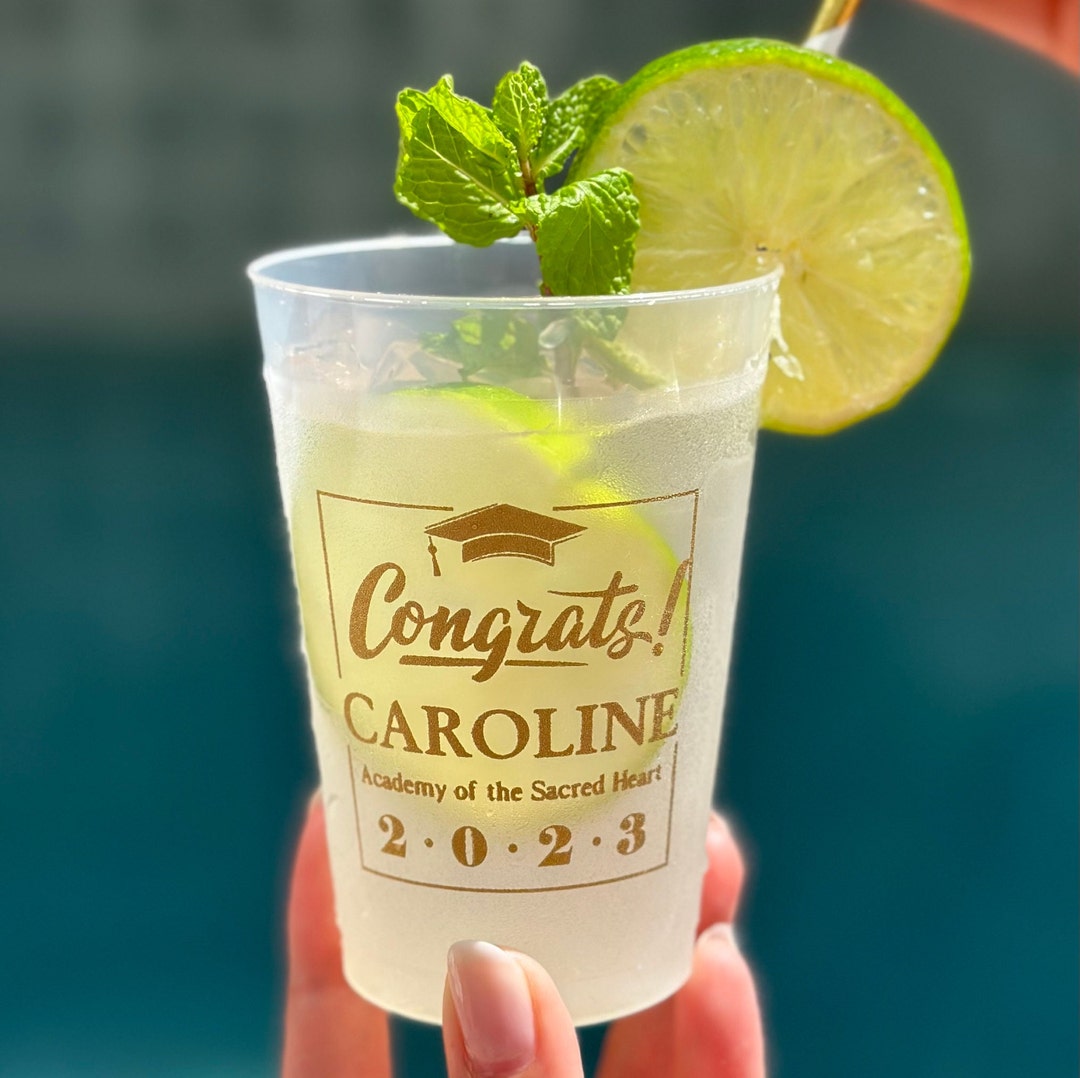 Personalized Graduation Frosted Cups 12oz Class of 2023 Graduation ...
