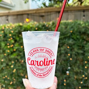 Personalized Graduation Frosted Cups 12oz Class of 2024 Graduation ...