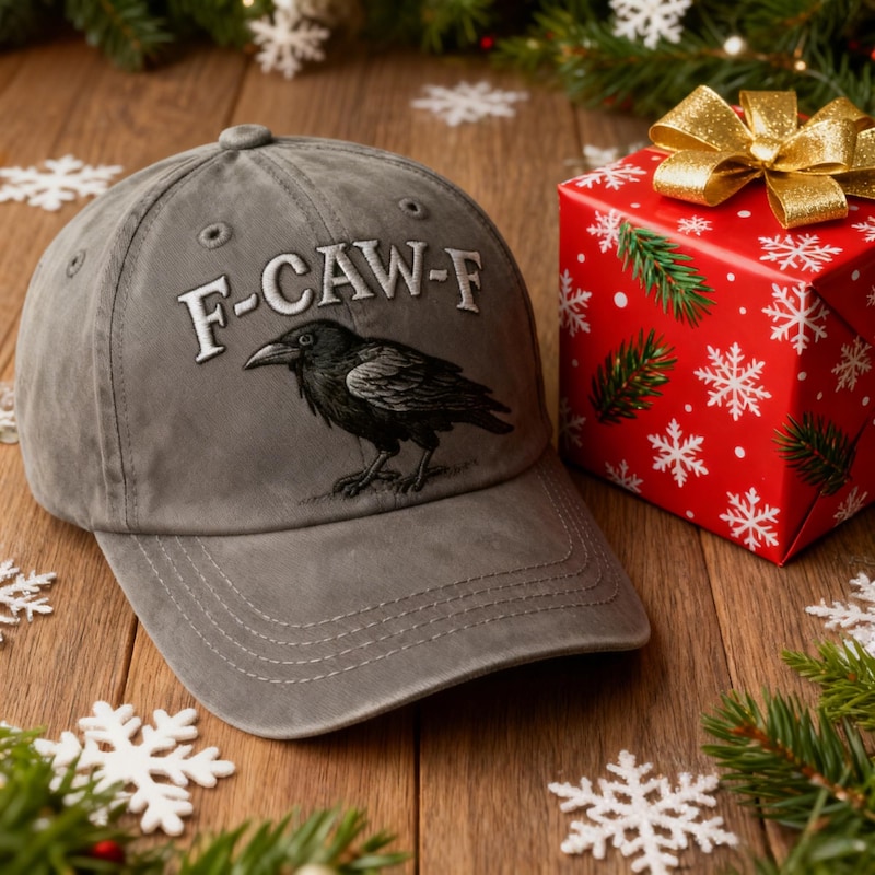 F Caw F Embroidered Hat - Etsy