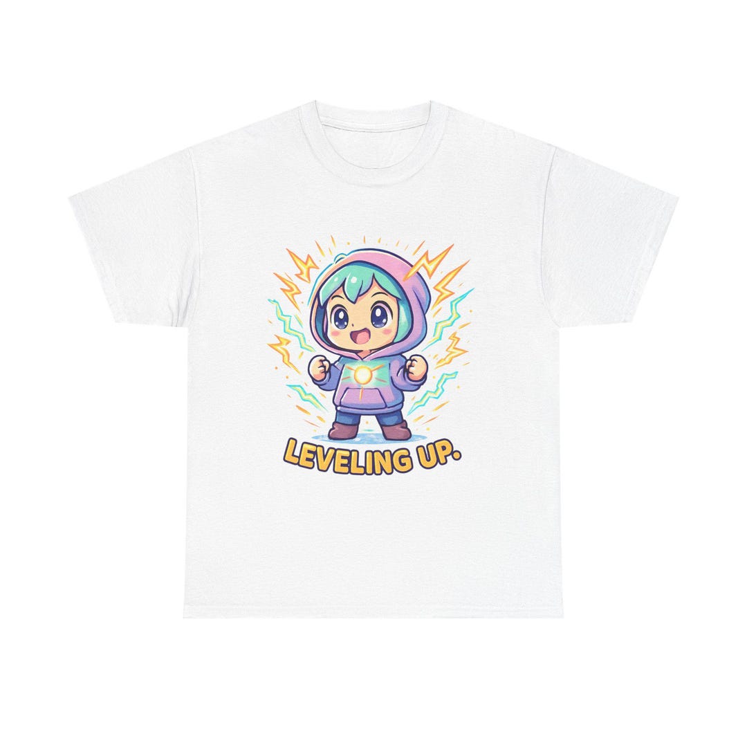 Leveling up Cute Gamer Character T-shirt | Video Game Hoodie Art - Etsy