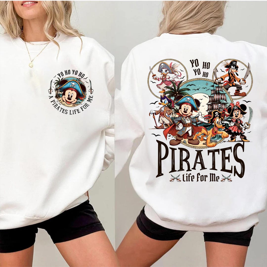 2 Side Yo Ho Yo Ho A Pirate's Life for Me Png, Mickey & Friends Disney ...