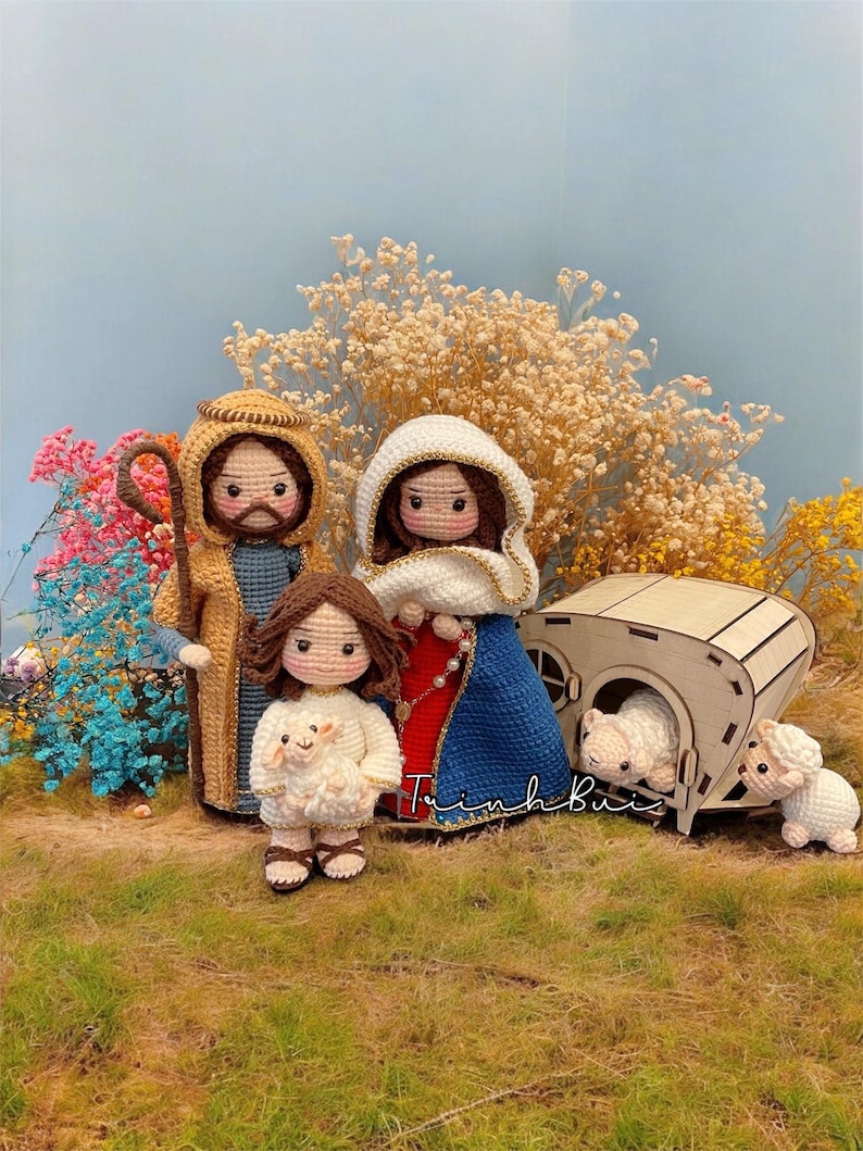 Holy Family Crochet Pattern – Nativity Amigurumi Set PDF - Etsy