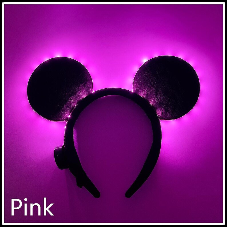 Rave Cat-ear Headband – 6 Colour Flashing Glow Headwear for Party, Rave ...