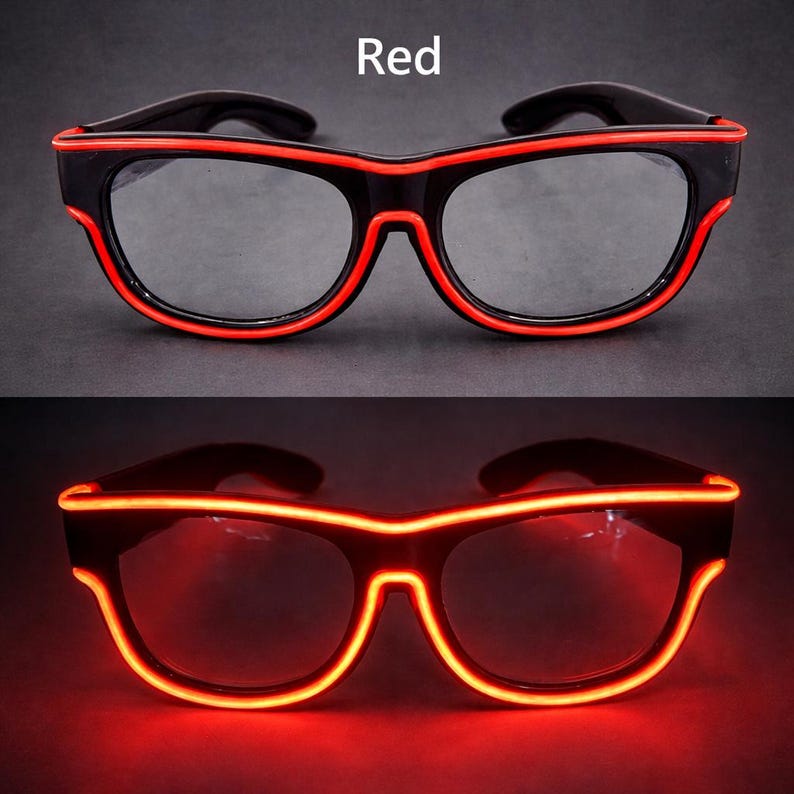 LED Rave Sunglasses | Light up Rechargeable Party Eyewear - Etsy