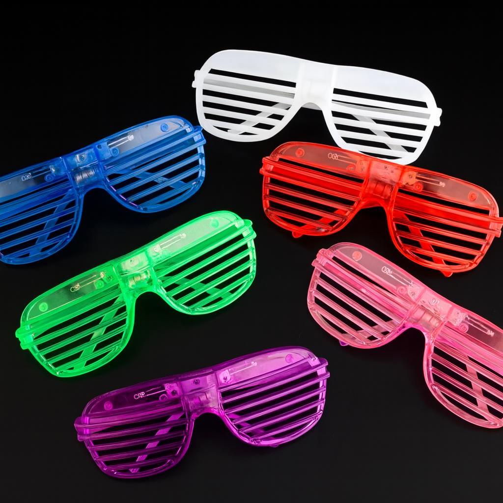 LED Rave Glasses • Glow in the Dark Neon Party Sunglasses - Etsy
