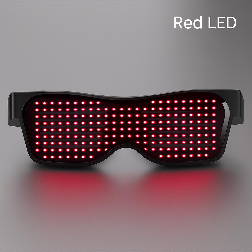 App-controlled LED Rave Glasses | Custom Text, USB Rechargeable - Etsy