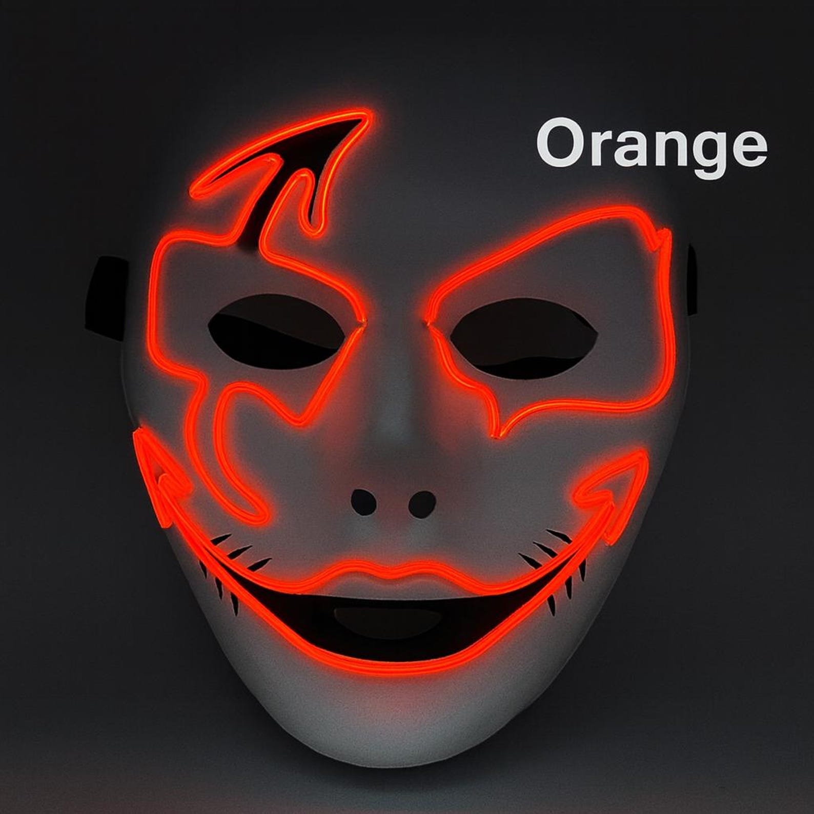 Rave Masquerade Mask | Luminous Cosplay, Rave Party - Etsy