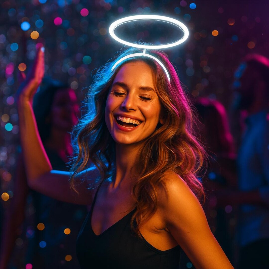 Rave Angel Halo Headband | Party, Halloween, Christmas Accessory - Etsy