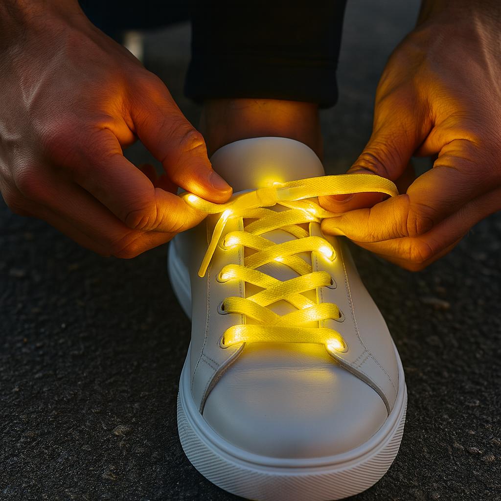 LED Light up Shoe Laces • 3 Flash Modes, Nylon Glow Shoelaces - Etsy