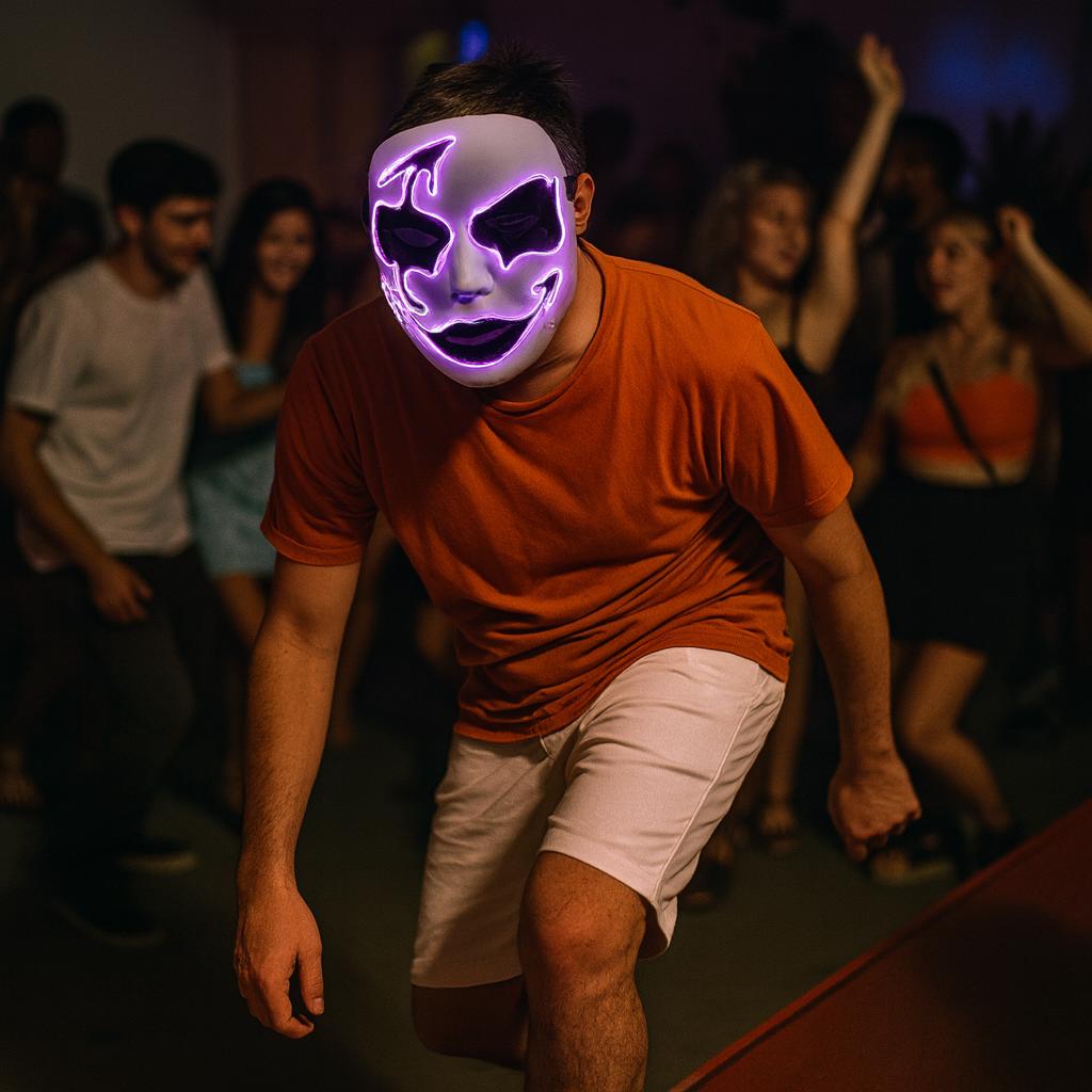 Rave Masquerade Mask | Luminous Cosplay, Rave Party - Etsy