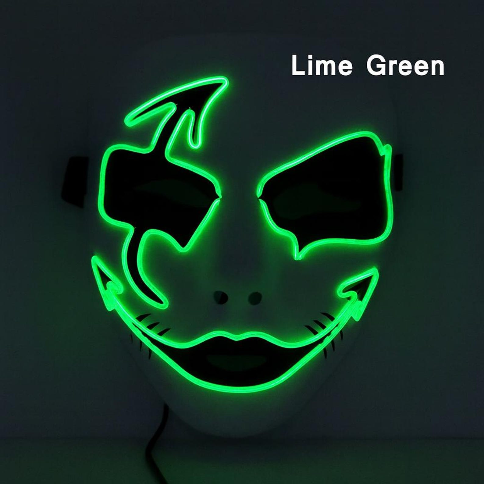 Rave Masquerade Mask | Luminous Cosplay, Rave Party - Etsy