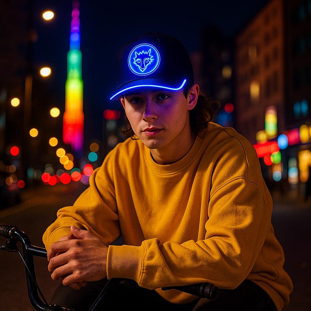 LED Rave Cap | Light up Hiphop Dance & Party Hat - Etsy