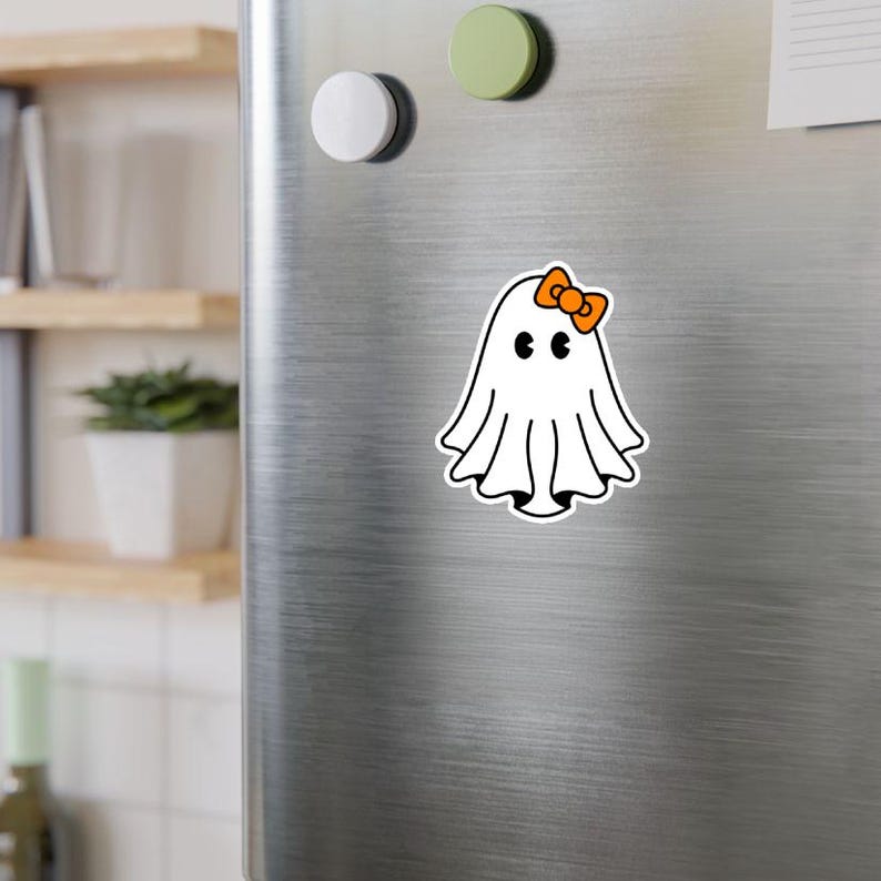 Cute Ghost Shape Magnets, Halloween Decor, Custom Fridge Magnets ...