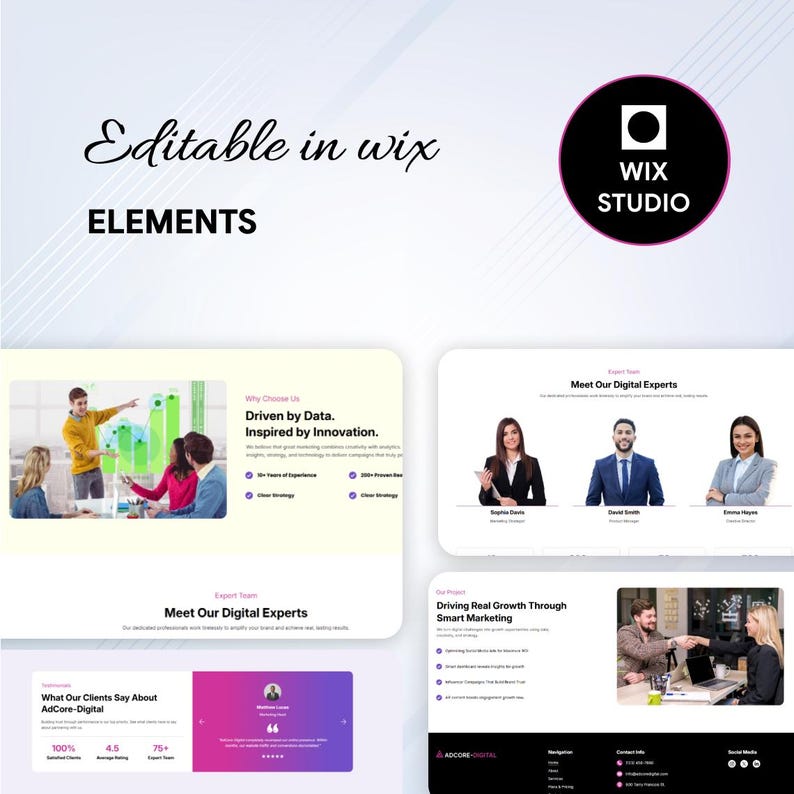 Wix Studio Website Template: Digital Marketing & Creative Agency ...