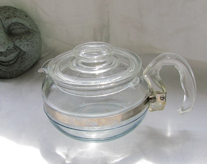 Pyrex Flameware Glass Tea Pot // Kettle - Etsy