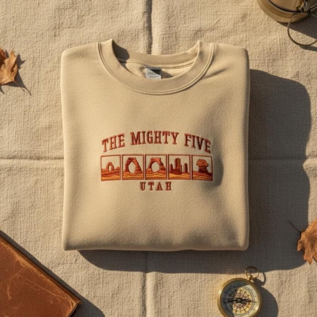 Embroidered Utah Sweatshirt | the Mighty Five National Parks Crewneck ...