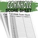 Cornhole Score Sheet Template, Printable Cornhole Score Sheet, Cornhole ...