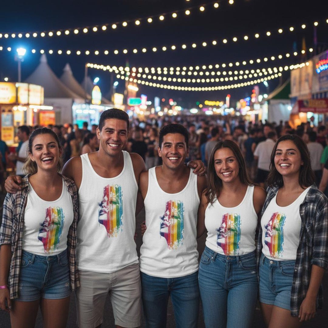 Pride Lady Adult Tank | Disco Tank - Etsy