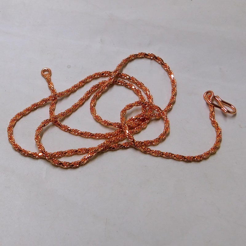 Copper Rope Chain - Etsy