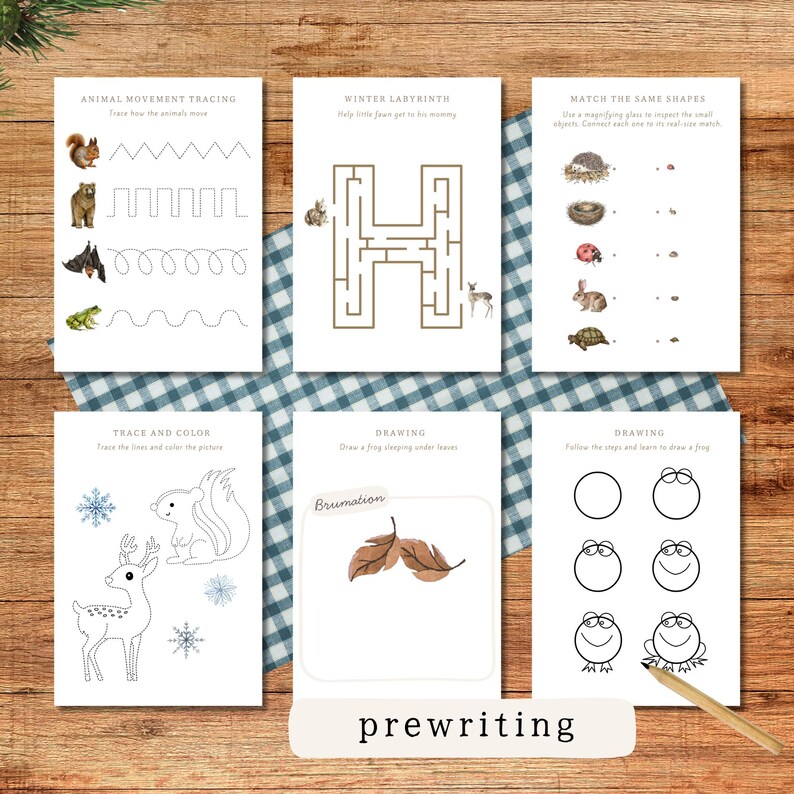 Winter Sleep Unit Study | Printable Winter Animals Homeschool Nature ...