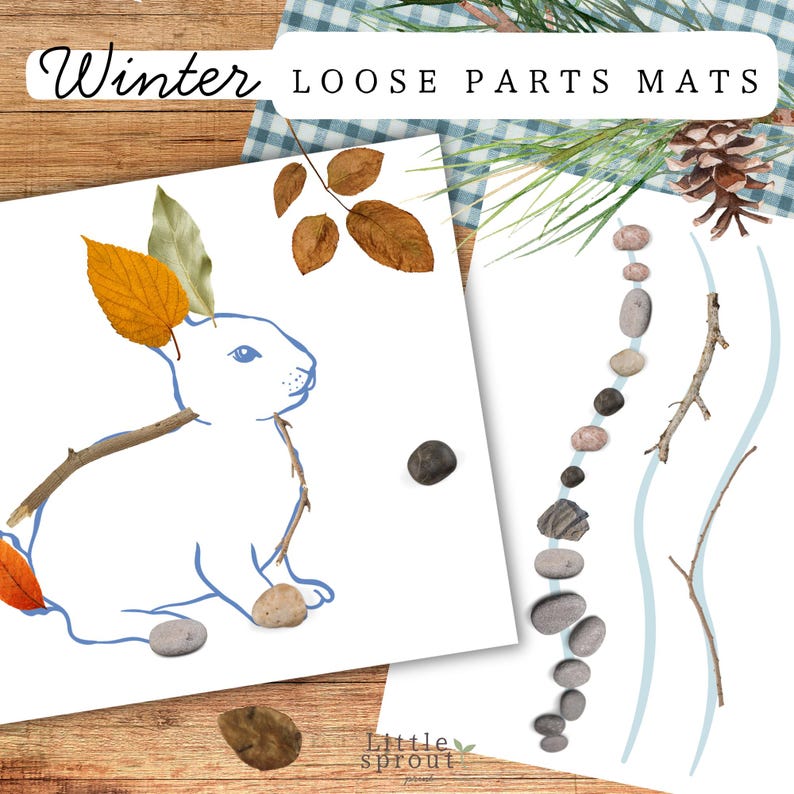 Winter Loose Parts Printable Pattern Mats | Reggio Mats & Waldorf ...