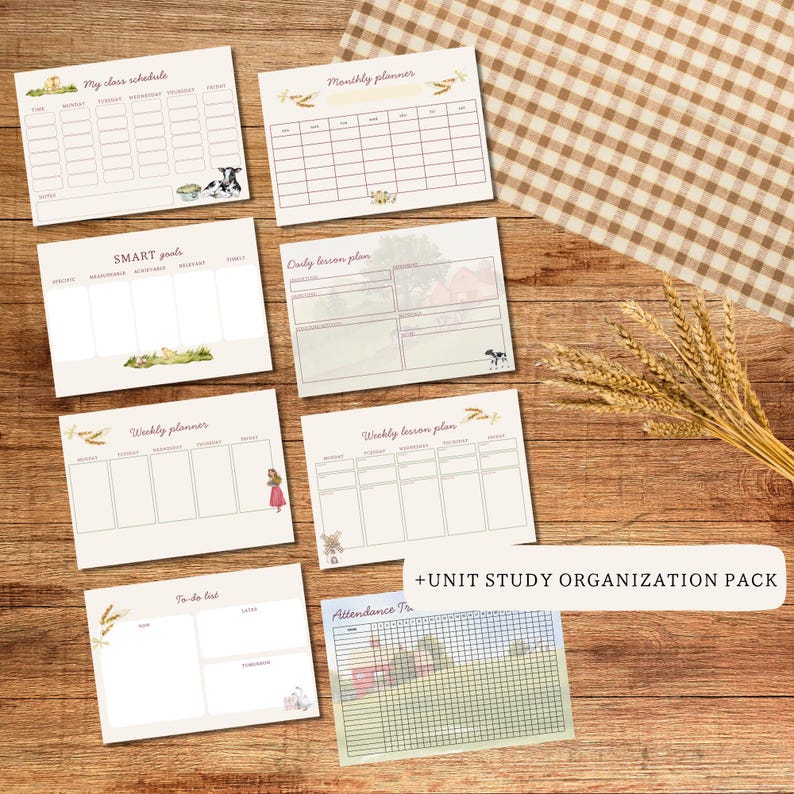 Farm Unit Study Printable Busy Book | Farm Animals Activities for ...