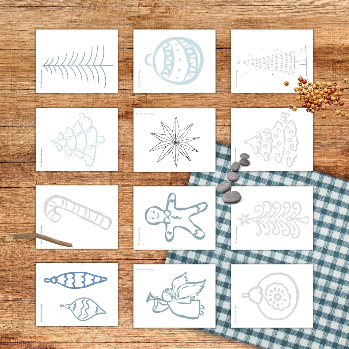 Winter Loose Parts Printable Pattern Mats | Reggio Mats & Waldorf ...