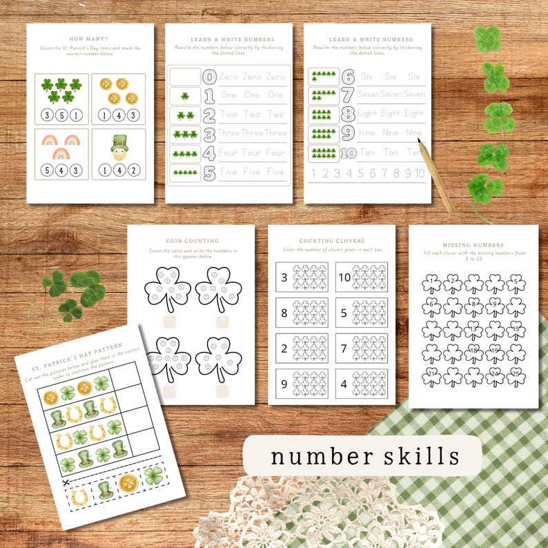 St. Patrick’s Day Unit Study PDF, Homeschool Preschool Activities ...