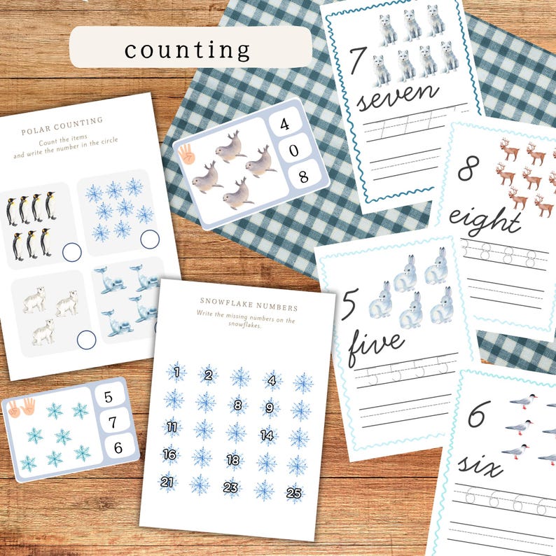 Polar Animals Unit Study, Arctic Nature Study, Printable Preschool ...