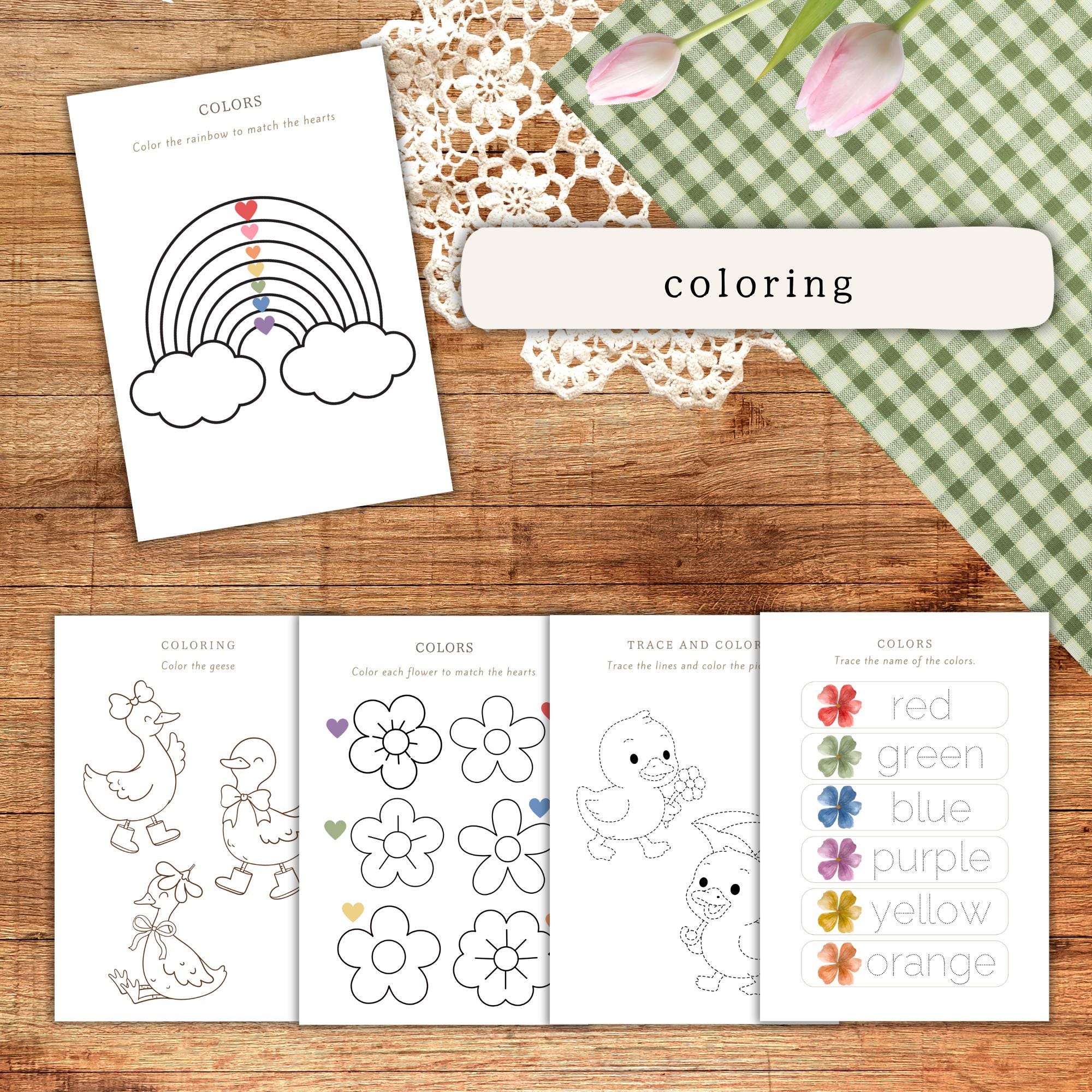 Spring Prewriting Worksheets Printable | Homeschool Preschool Learn to ...