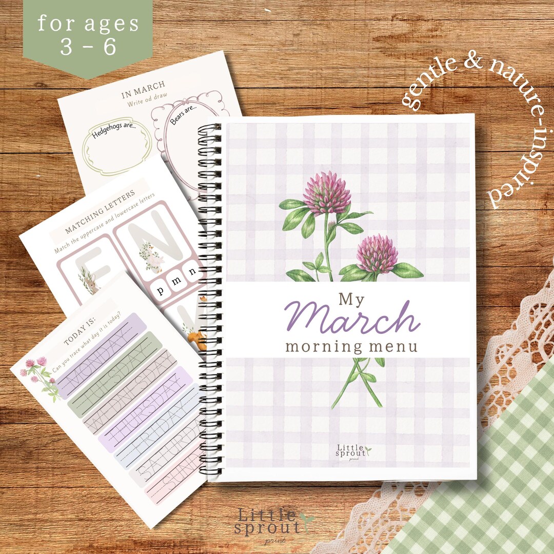 March Preschool Morning Menu | Nature Inspired Printable St. Patrick ...