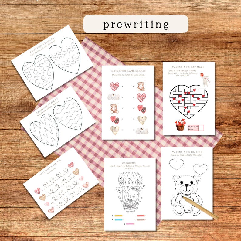 Valentine’s Day Unit Study, Homeschool Printable Preschool Activities ...