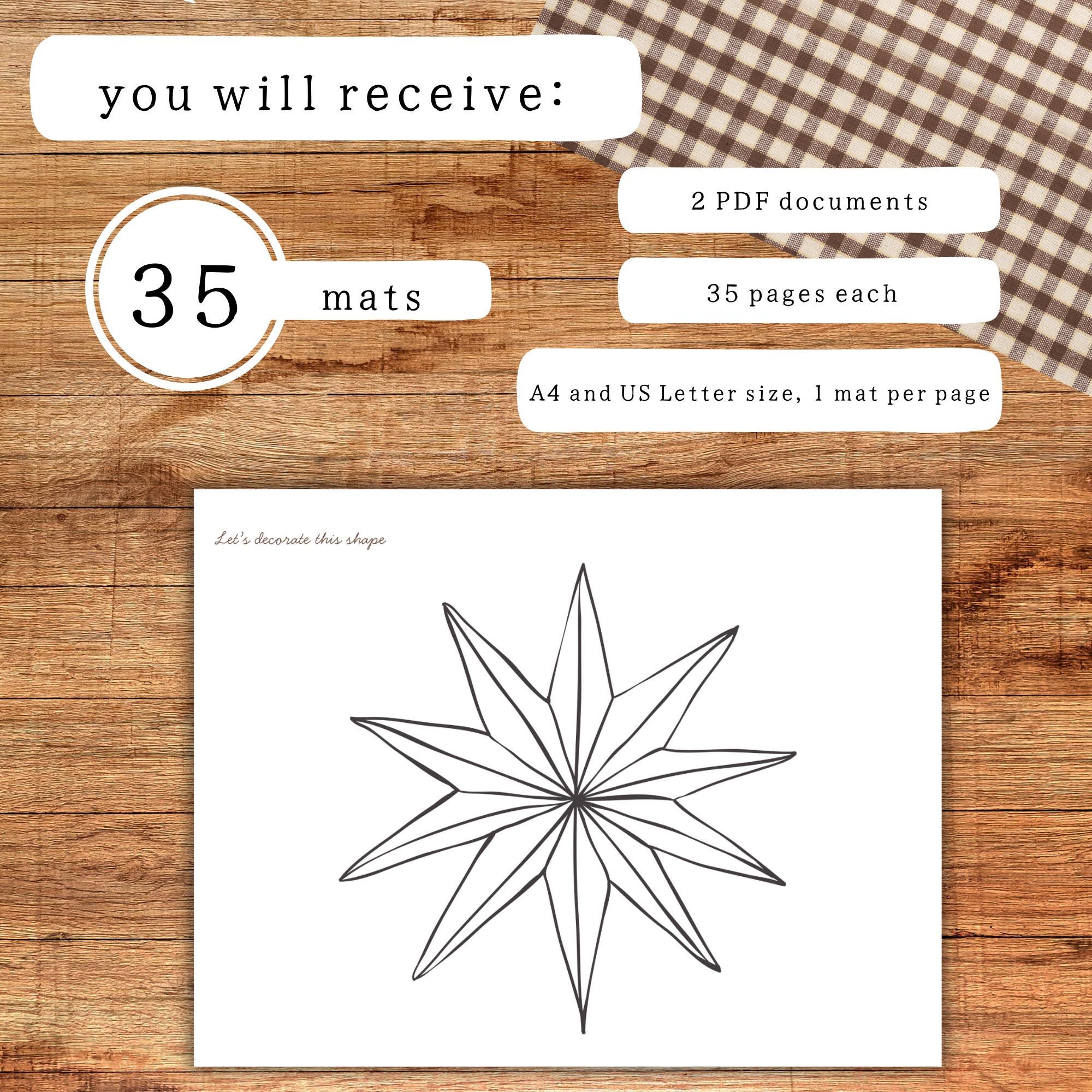 Winter Loose Parts Printable Pattern Mats | Reggio Mats & Waldorf ...