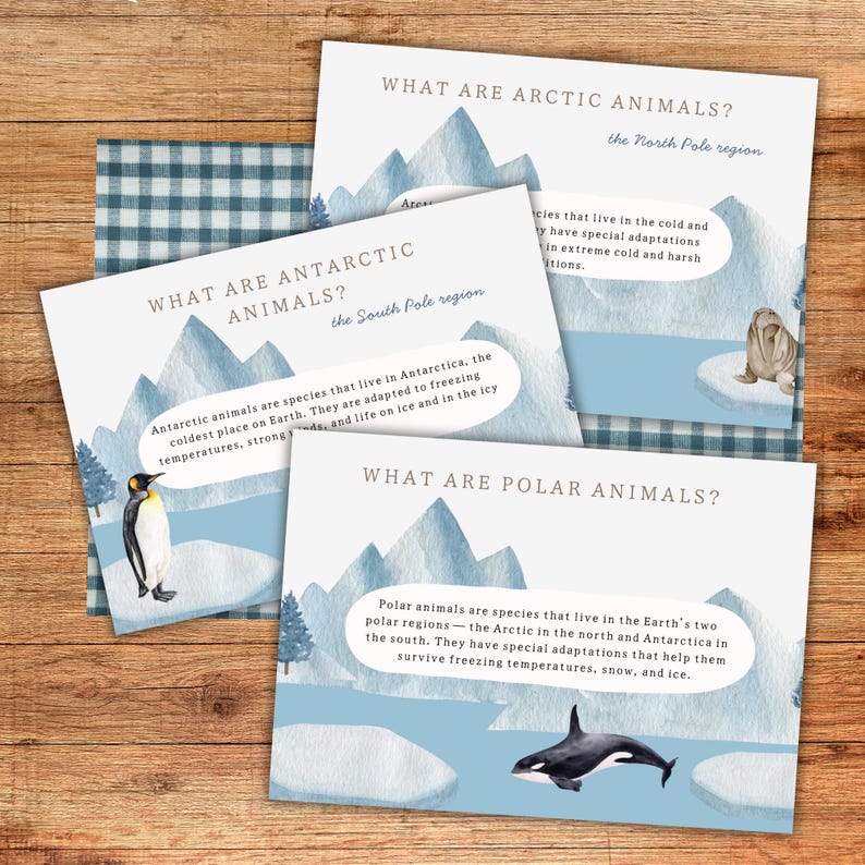 Polar Animals Unit Study, Arctic Nature Study, Printable Preschool ...