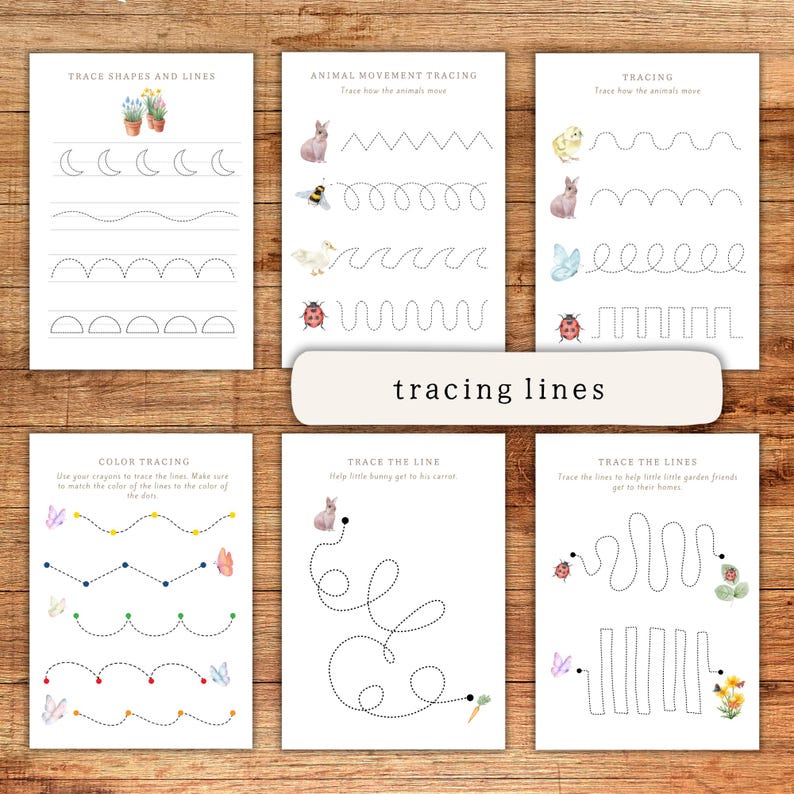 Spring Prewriting Worksheets Printable | Homeschool Preschool Learn to ...