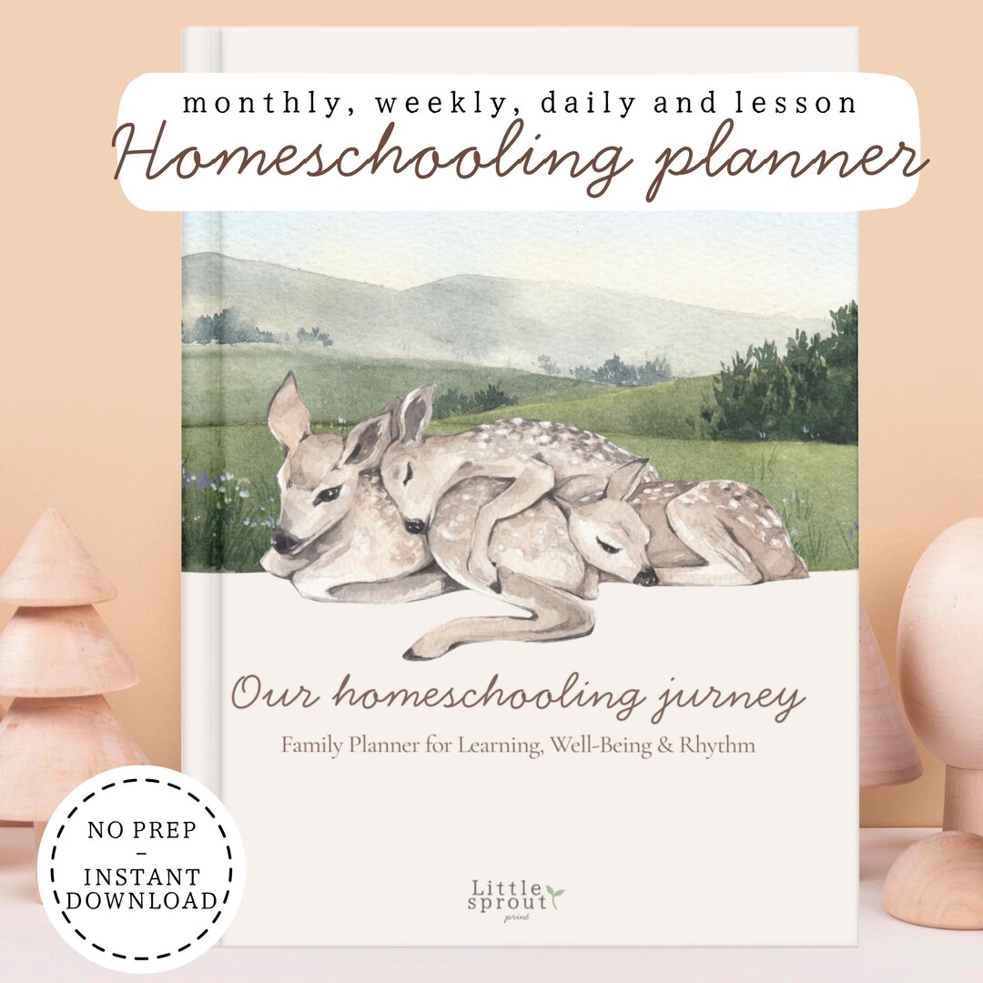 Homeschool Planner Printable PDF | Daily & Weekly Lesson Planner, Kids ...