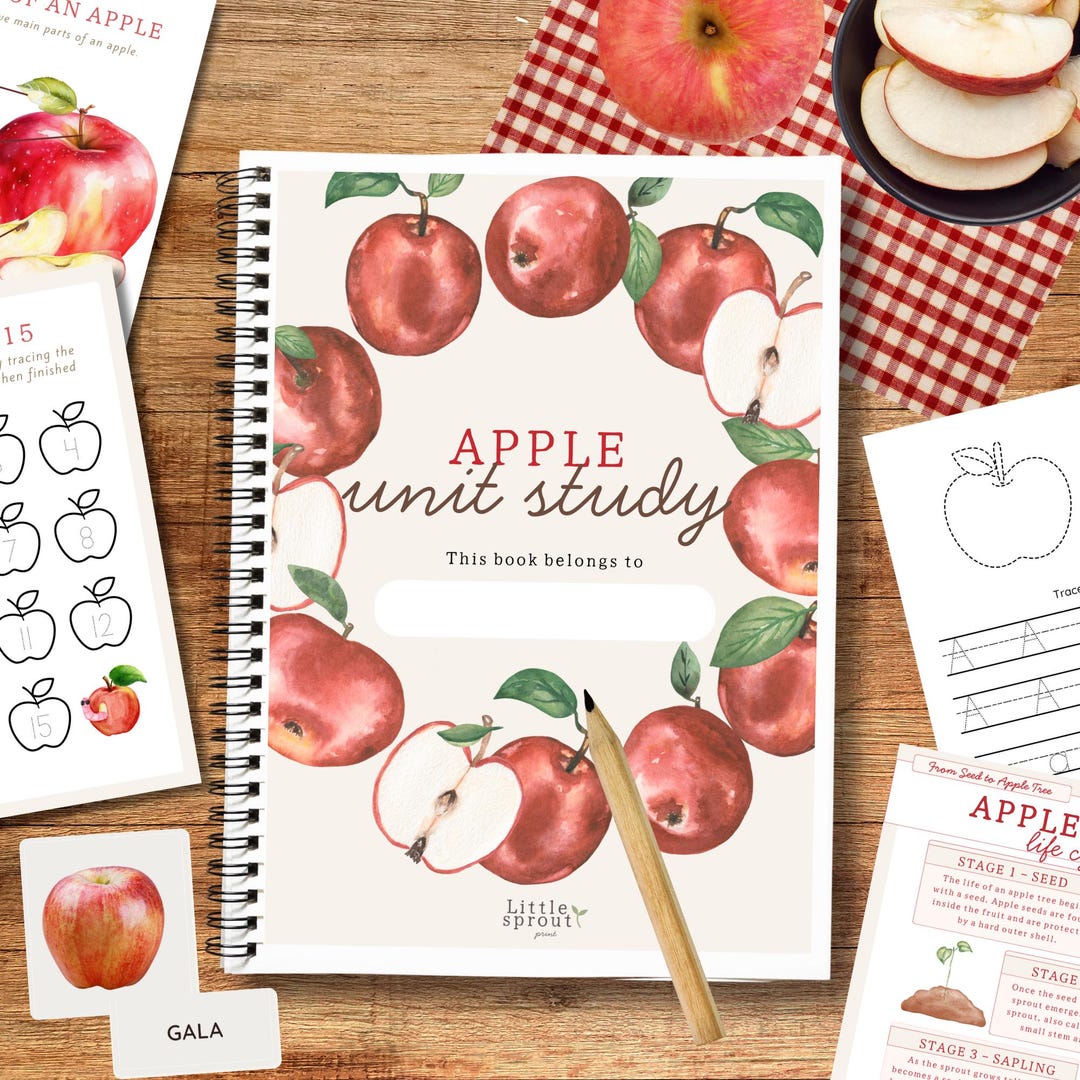 Apple Unit Study Printable | Preschool & Kindergarten Worksheets | Life ...